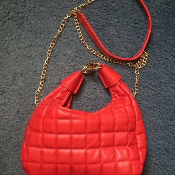 Princess Polly | Bags | Princess Polly Red Quilted Shoulder Bag With ...